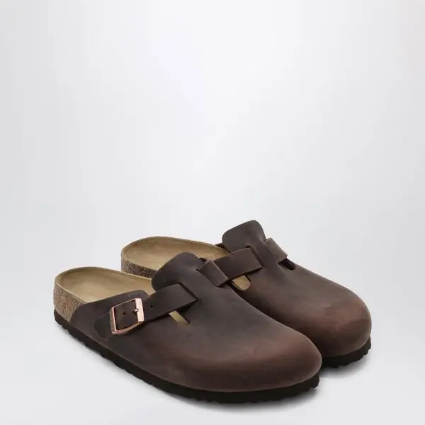 BIRKENSTOCK Habana Oiled Leather Boston Clogs By