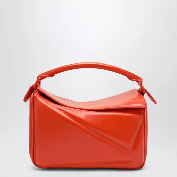 Loewe Puzzle Blown Small Leather Bag - Orange