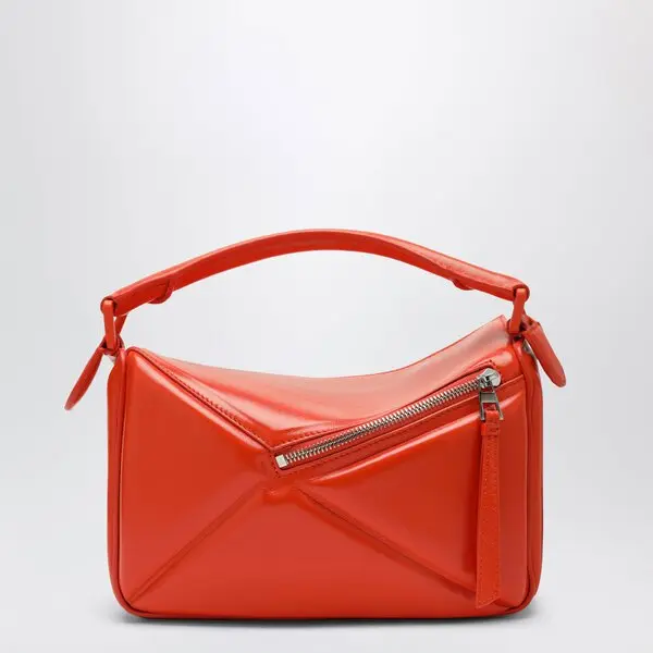 Loewe Puzzle Blown Small Leather Bag - Orange