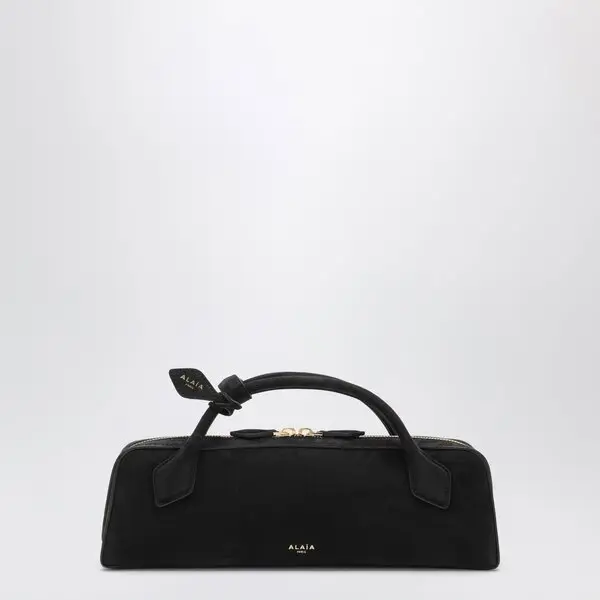 Alaïa Le Teckel Pouch In Suede - Black