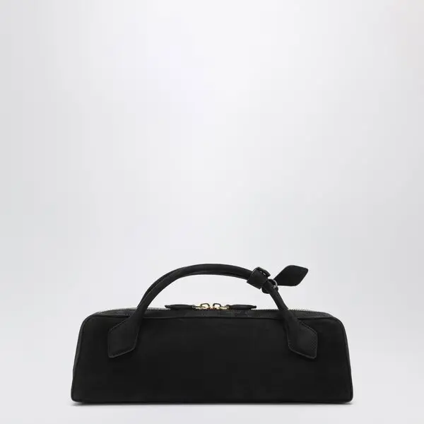 Alaïa Le Teckel Pouch In Suede - Black
