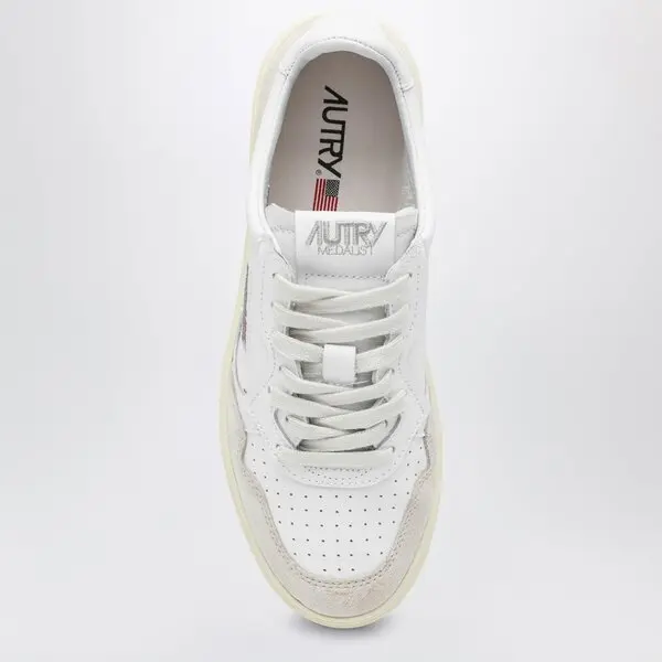 AUTRY Medalist Low Sneakers In Leather And Suede - White