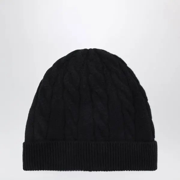 Loro Piana Navy Cable-knit Cashmere Beanie - Blue