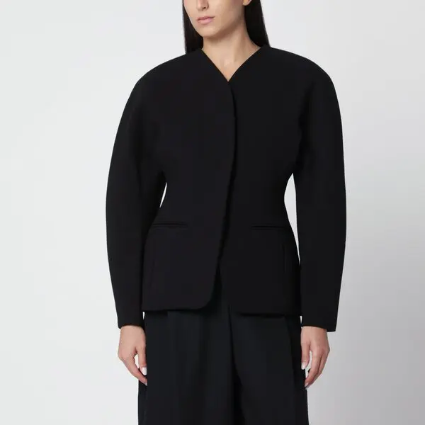 Jacquemus Ovalo Jacket In Viscose Blend