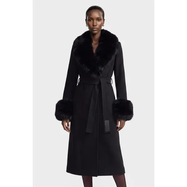 Rudsak Marilla Wl Wool Cashmere Coat - Black