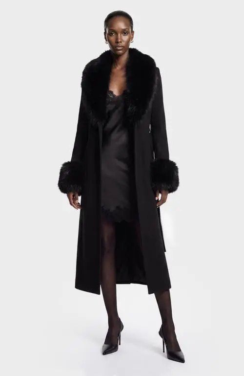 Rudsak Marilla Wl Wool Cashmere Coat - Black