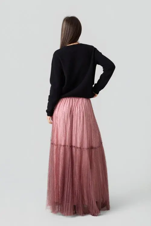 LE FAFO Mongolian Cashmere Cropped Crew Cardigan