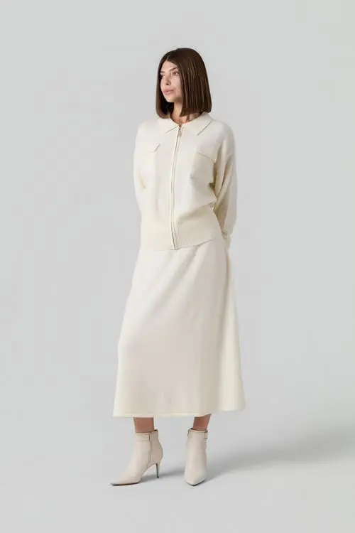 LE FAFO Cashmere Blend Skirt