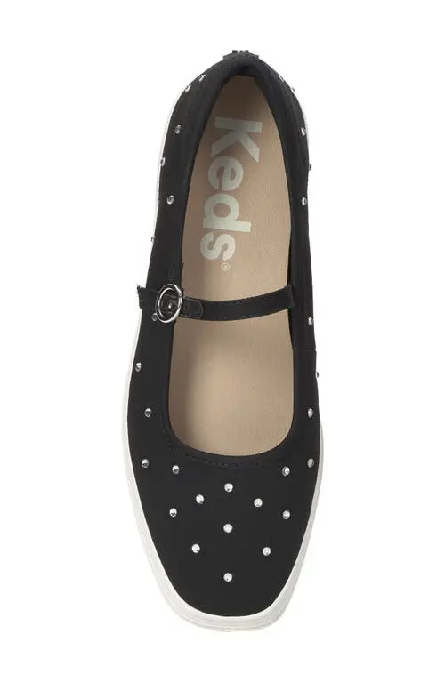 Keds® Square Toe Mary Jane Sneaker - Black