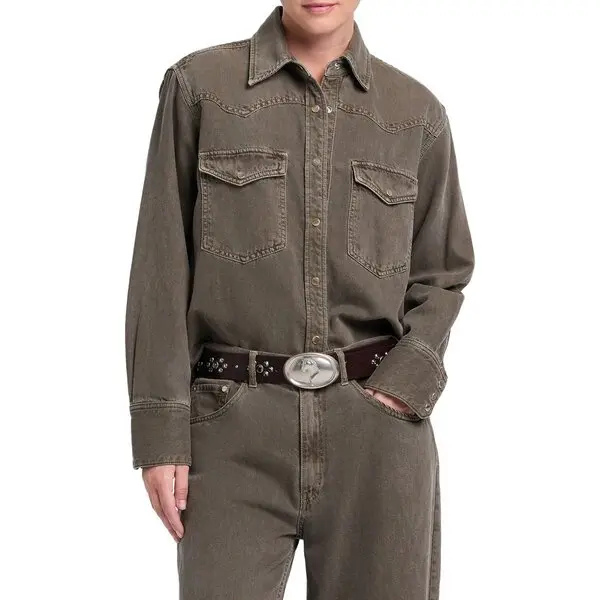 TWP Yellowstone Denim Shirt - Slate