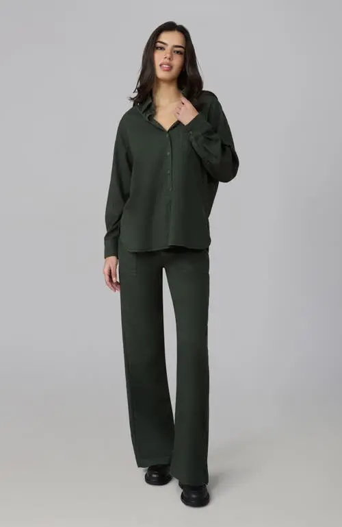 LOLA DENIM Veronica Weekend Blouse - Command Sage