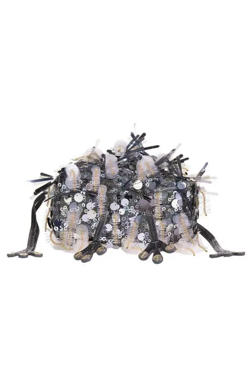 ANYA HINDMARCH Creature Embellished Suede Crossbody Bag