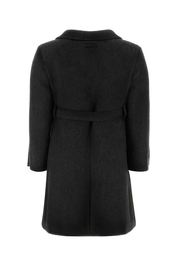 Miu Miu Dark Grey Wool Coat