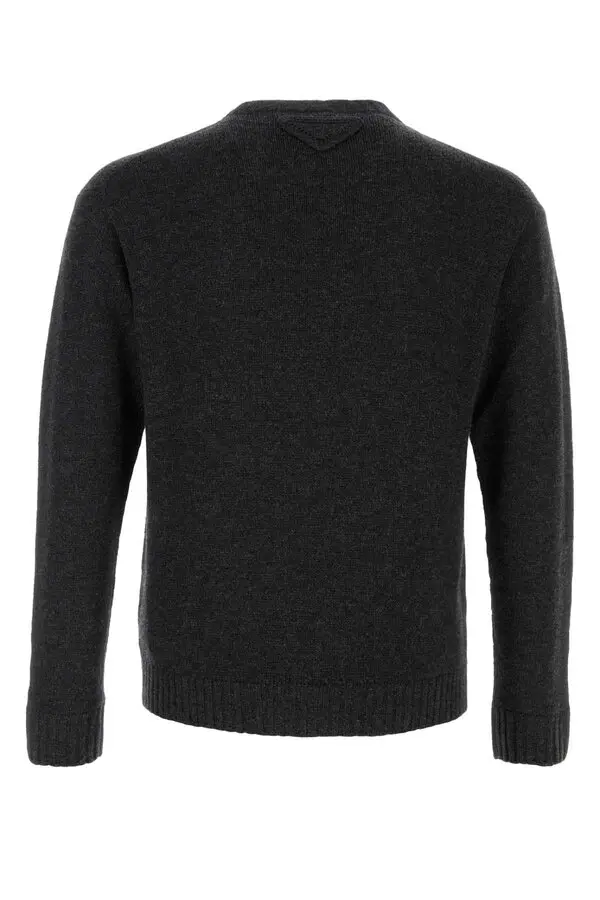 Prada Charcoal Cashmere Blend Sweater