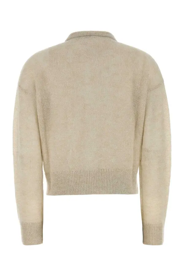 Brunello Cucinelli Sand Mohair Blend Cardigan