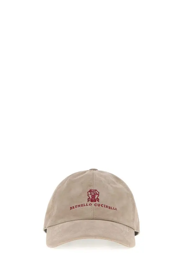 Brunello Cucinelli Sand Suede Baseball Cap