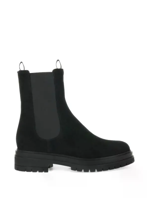 GIANVITO ROSSI Chester Suede Chelsea Boots - Black