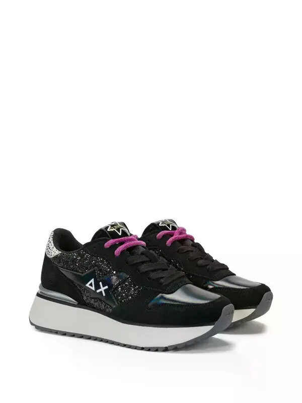 SUN 68 Ally Glitter-detail Platform Sneakers