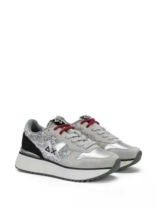 SUN 68 Ally Glitter Metallic-effect Sneakers