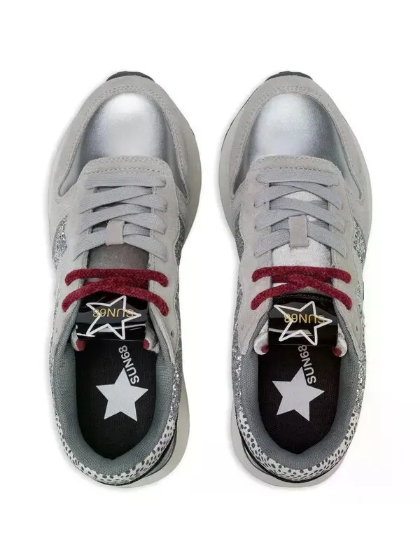 SUN 68 Ally Glitter Metallic-effect Sneakers
