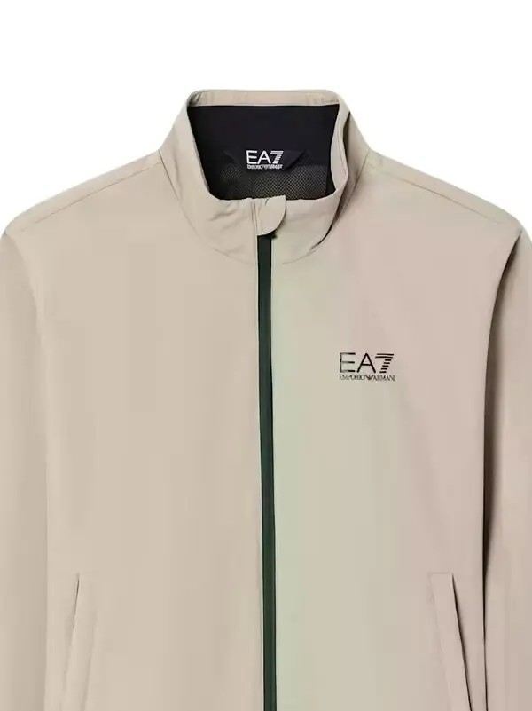 EA7 Logo-print Zip-up Jacket