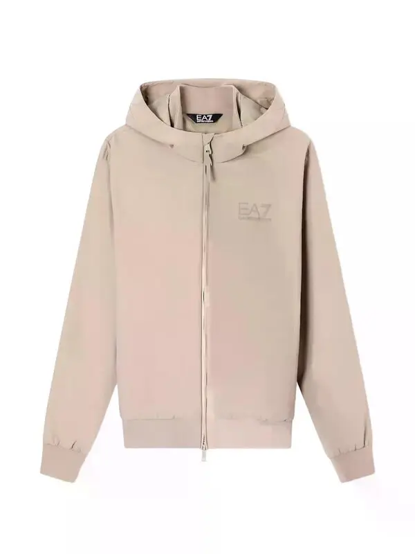 EA7 Logo-print Hooded Jacket
