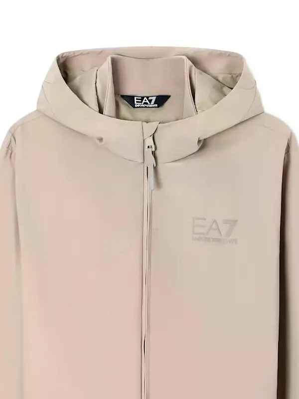 EA7 Logo-print Hooded Jacket