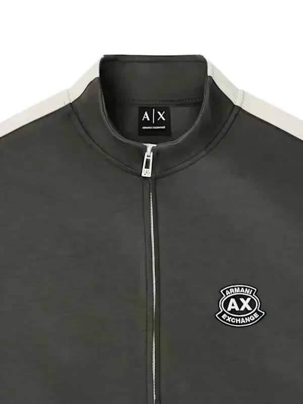 Armani Exchange Side-stripe Zip-up Sweatshirt