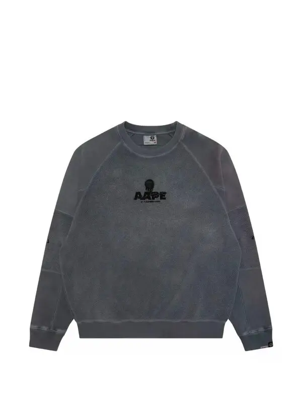 AAPE BY *A BATHING APE Logo-appliqué Raglan-sleeve Sweatshirt