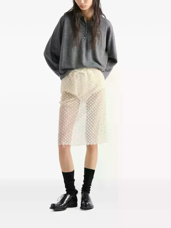 Prada Cashmere Polo Sweater