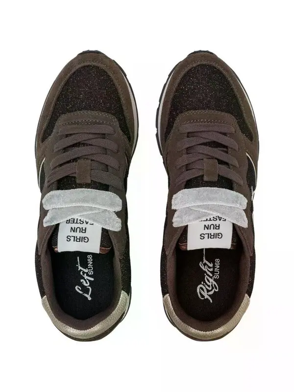 SUN 68 Ally Glitter Suede Sneakers
