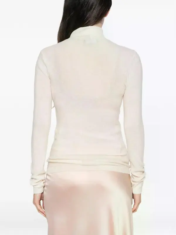 Fabiana Filippi Sequin-embellished Roll-neck Sweater