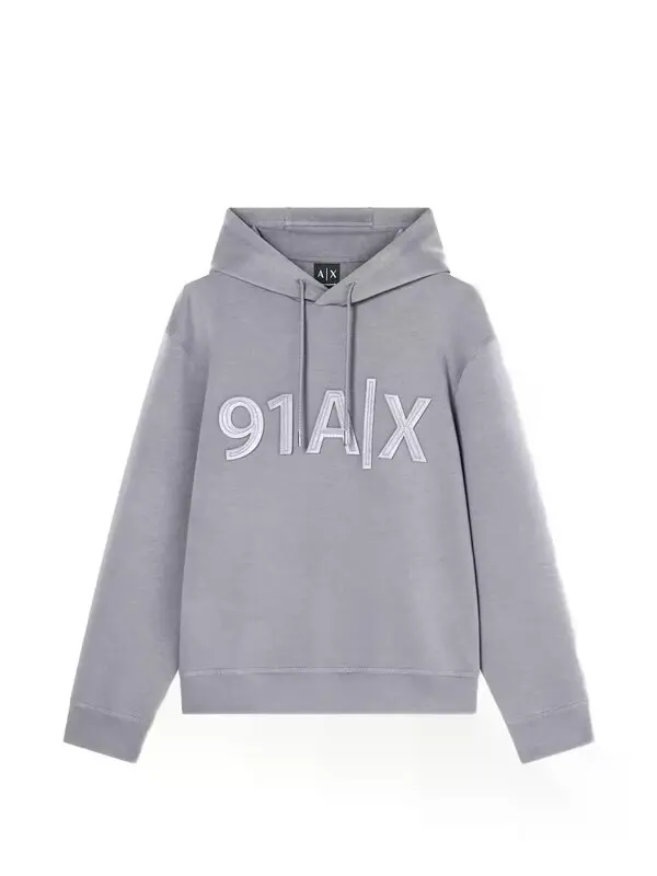 Armani Exchange Logo-appliqué Hoodie
