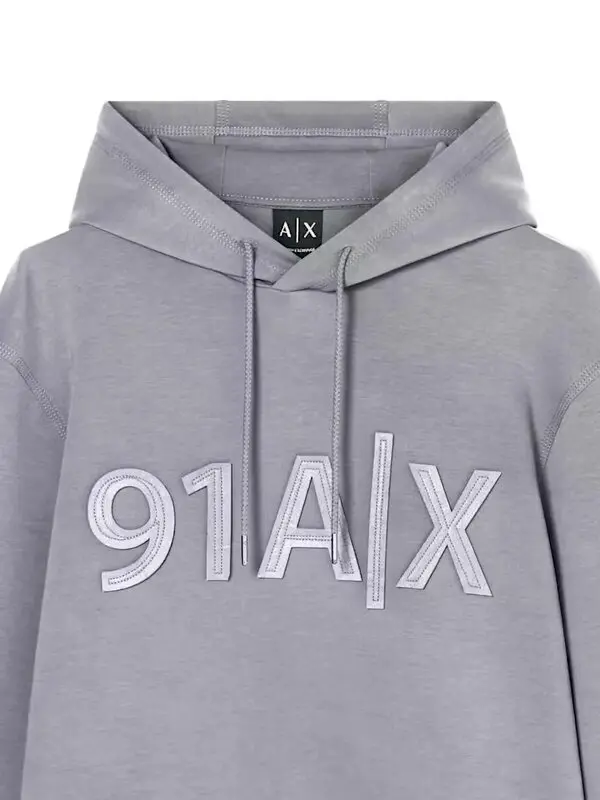 Armani Exchange Logo-appliqué Hoodie