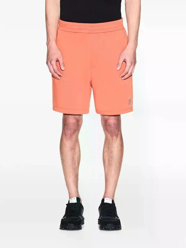 Armani Exchange Logo-embroidered Elasticated-waist Shorts