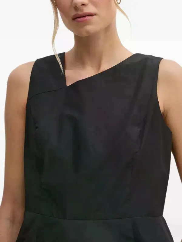 Dkny Asymmetric-neck Sleeveless Blouse