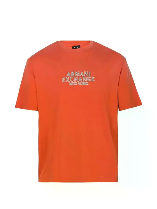 Armani Exchange Logo-embroidered T-shirt