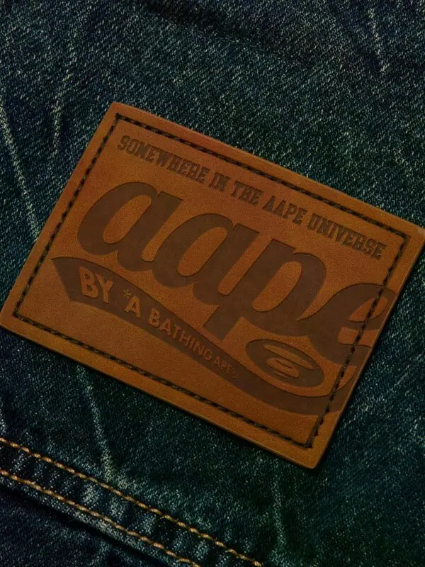 AAPE BY *A BATHING APE Corduroy-collar Hooded Denim Jacket