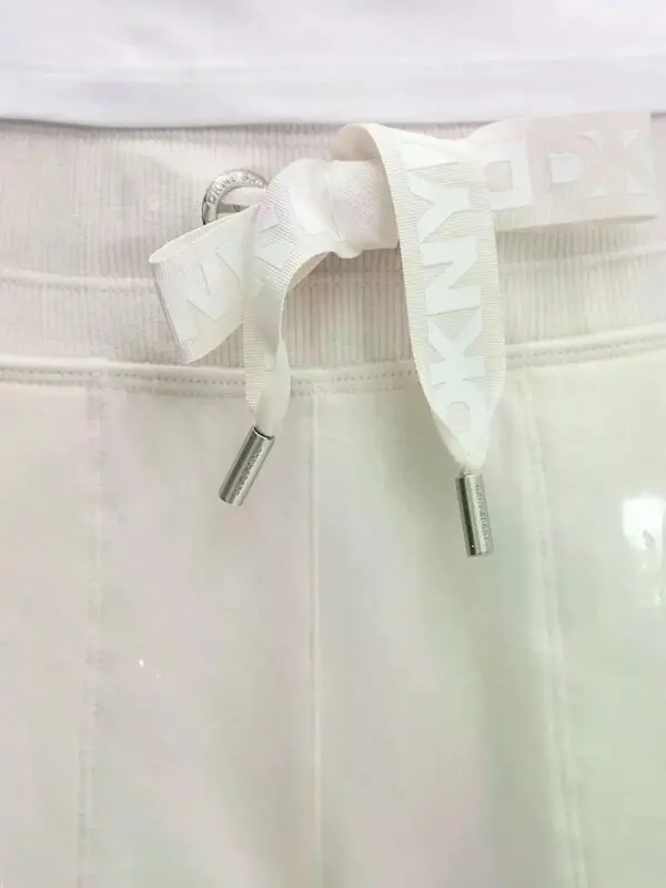 Dkny Drawstring-detail Cotton Track Pants