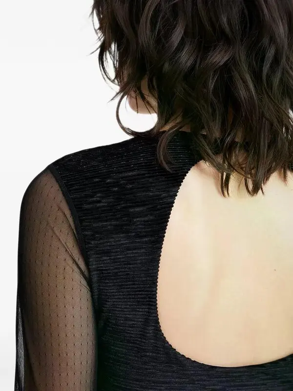 Desigual Open-back Textured Top