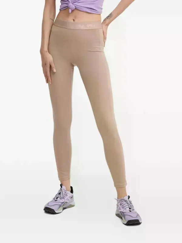 FILA Logo Waistband Pocket Leggings - Neutrals