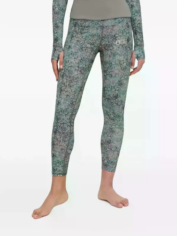 PICTURE ORGANIC CLOTHING Xina Baroque-print Leggings - Green