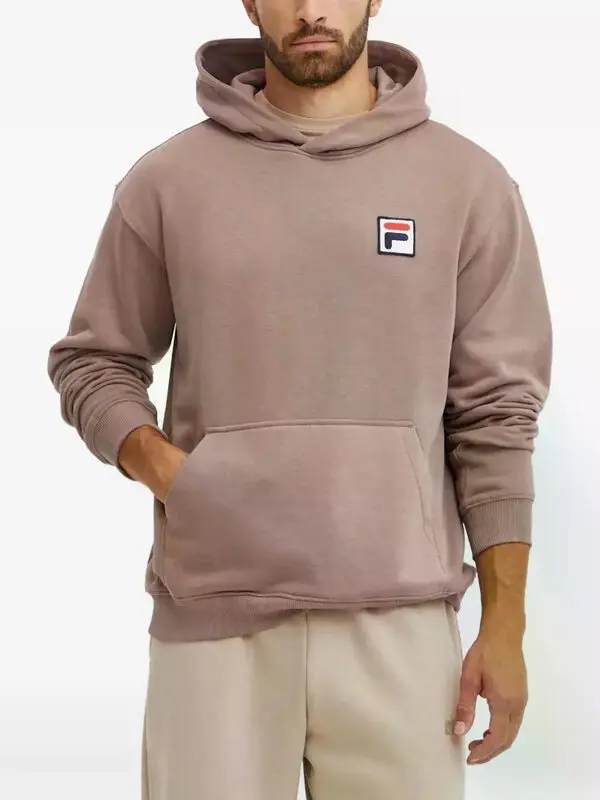 FILA Logo-patch Hoodie - Brown