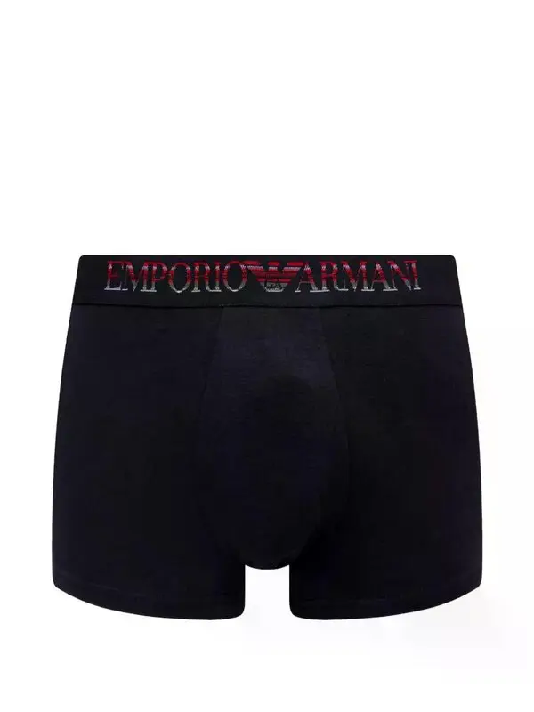Emporio Armani Logo-waistband Boxers - Red