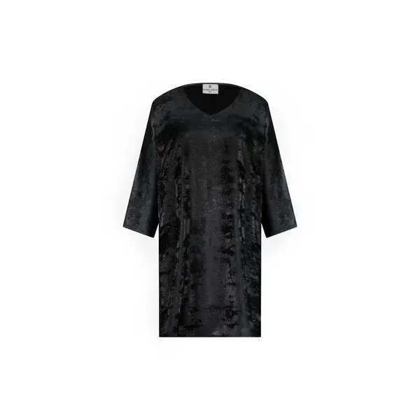 DHARA SHETH, DUBAI Shadow Of Sequin Shimmer Short Kaftan Dress