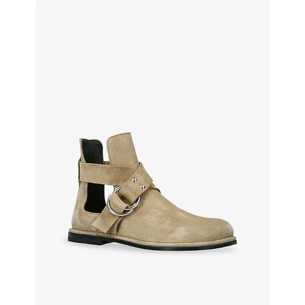 Pierre Hardy Frances Cut-out Suede Ankle Boots