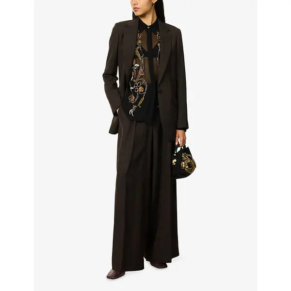 Dries Van Noten Blanchet Tonal-stripe Woven Blazer
