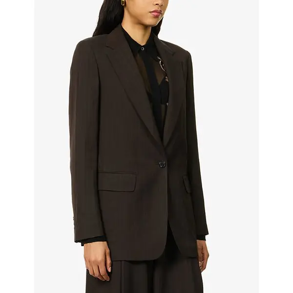 Dries Van Noten Blanchet Tonal-stripe Woven Blazer