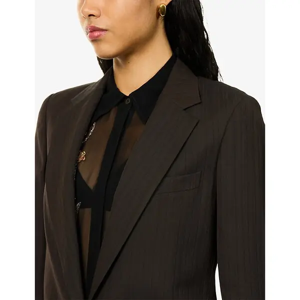 Dries Van Noten Blanchet Tonal-stripe Woven Blazer