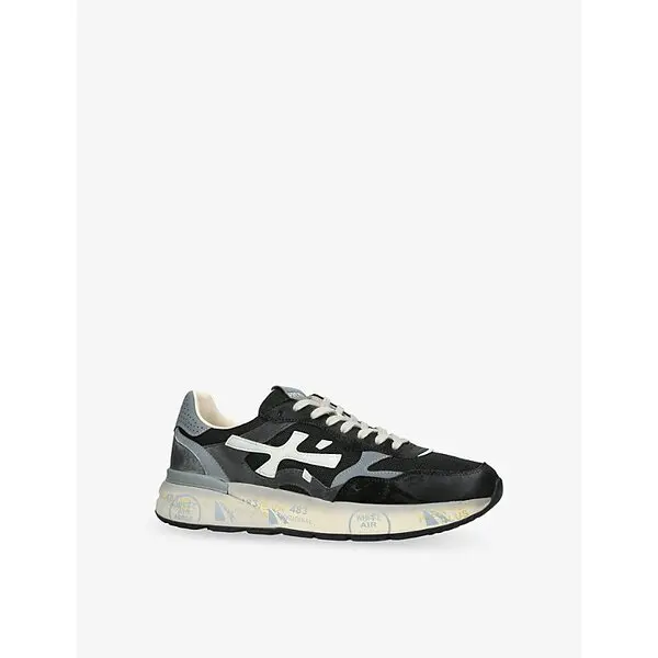 Premiata Mick Suede And Mesh Trainers